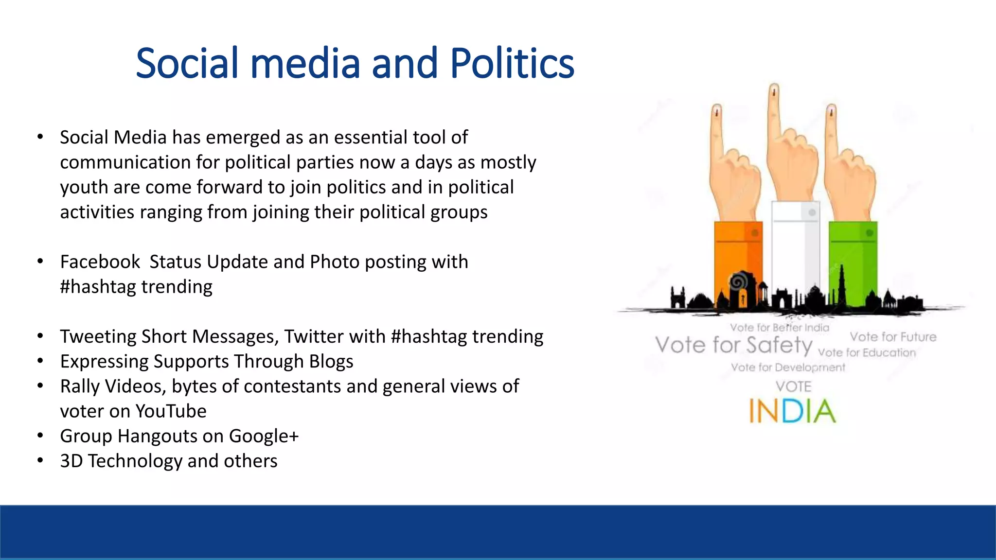 Social Media in political campaign case-study | PPTX