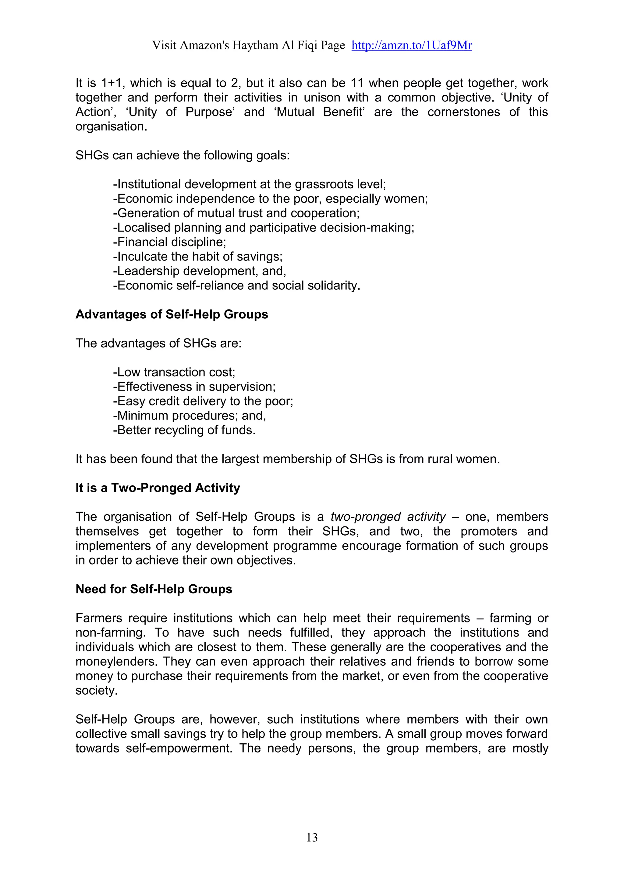 Self-Help Groups | PDF