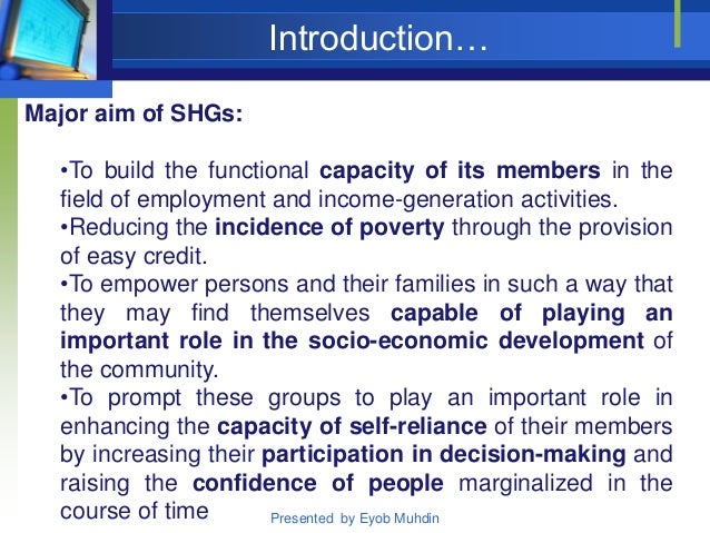 What is SHG?