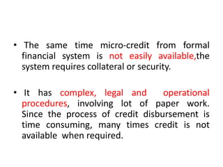 Micro Finance Institutions | PPTX