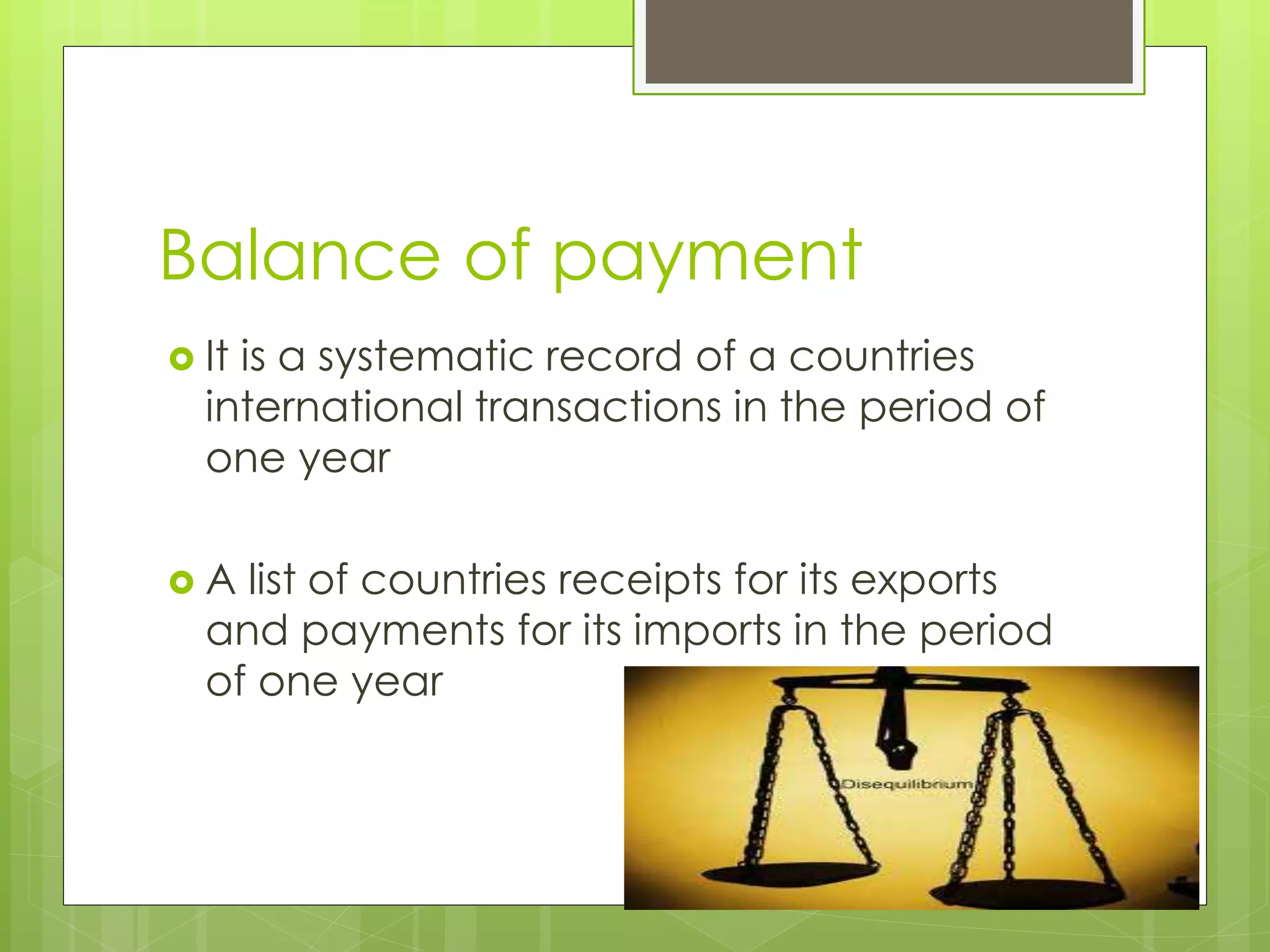 balance of payment | PPTX