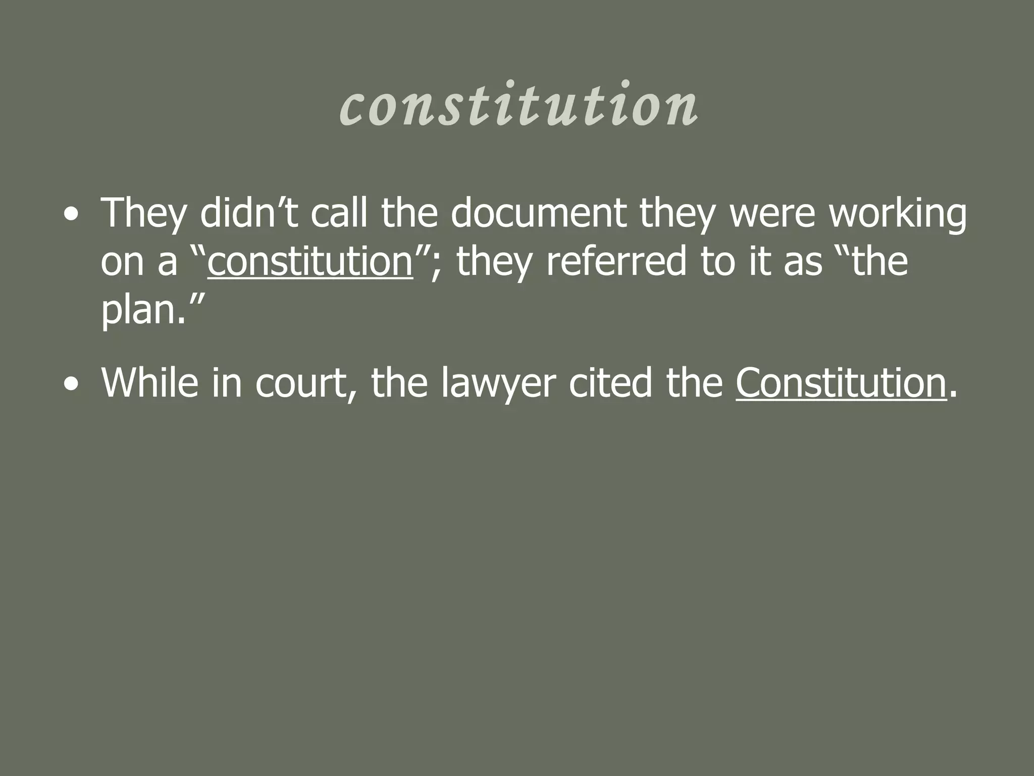 Shh, We're writing the constitution PowerPoint | PPT