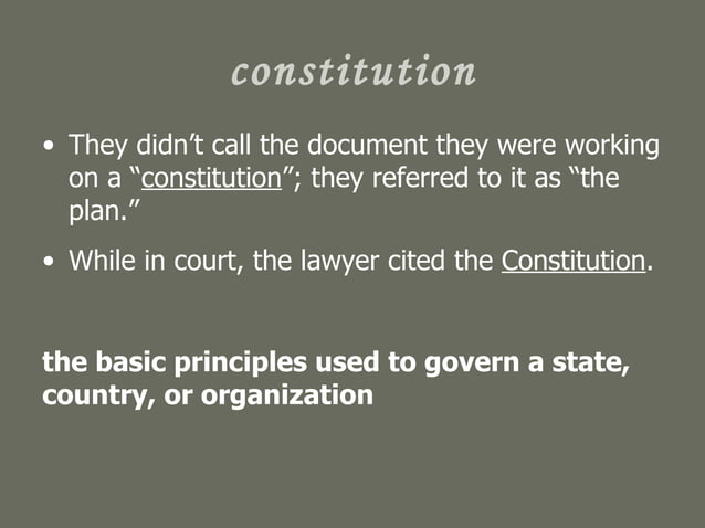 Shh, We're writing the constitution PowerPoint | PPT