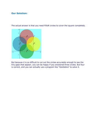Mathematics Puzzles | DOCX