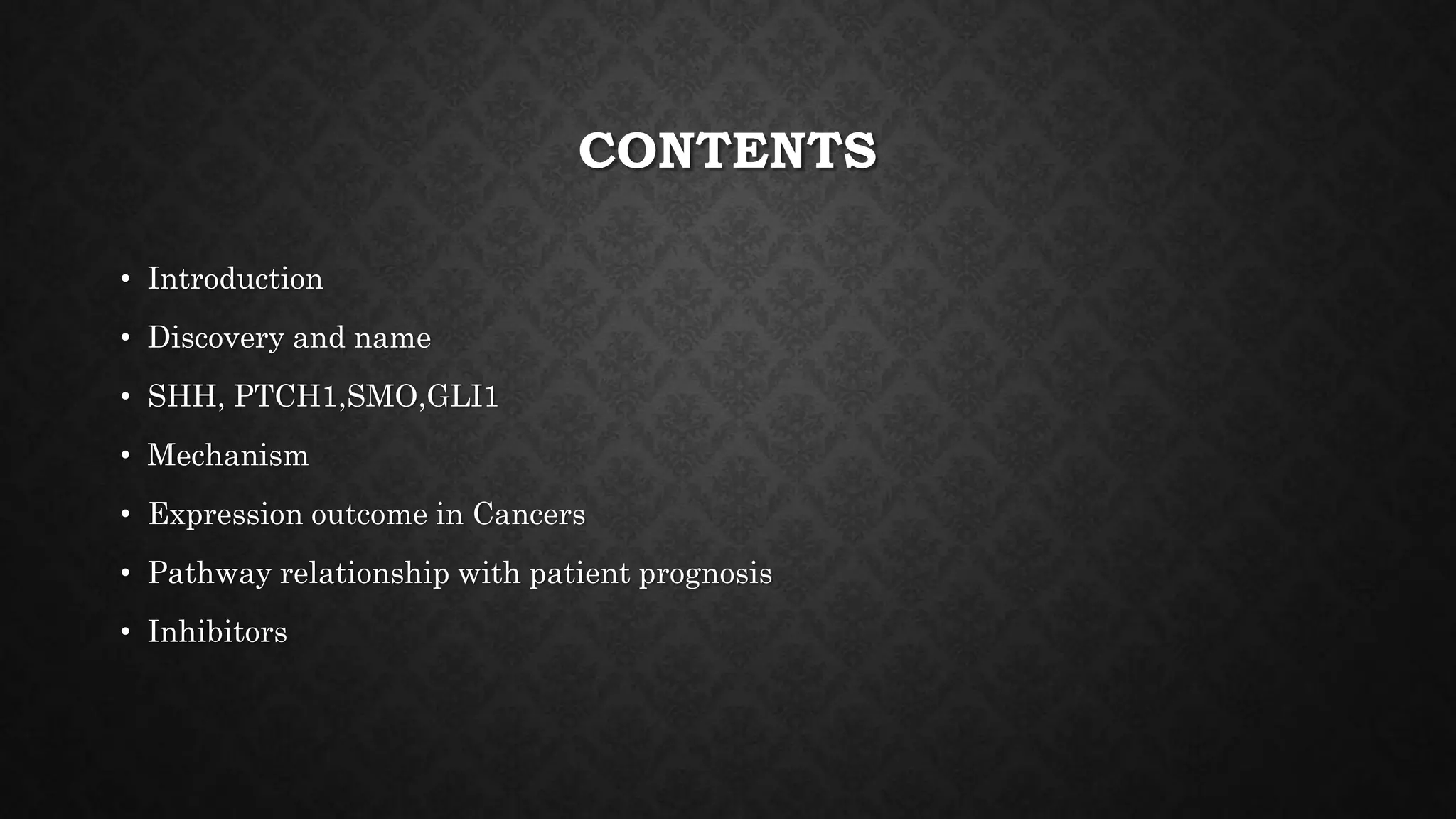 Shh signaling pathway | PPTX