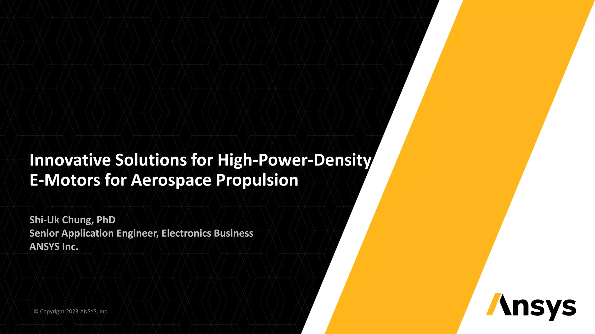 INNOVATIVE SOLUTIONS FOR HIGH-POWER-DENSITY E-MOTORS FOR AEROSPACE PROPULSION | PDF