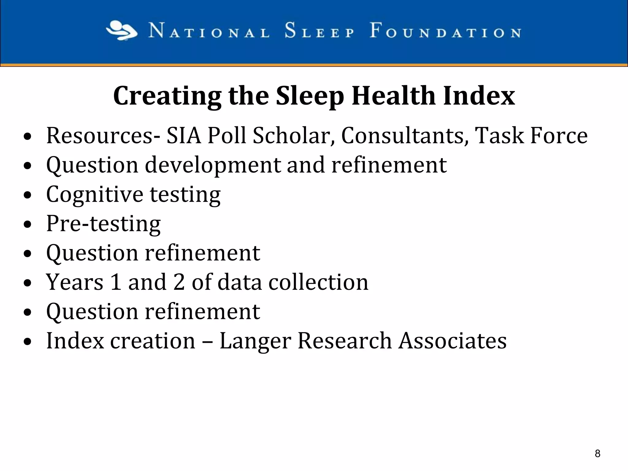 The Sleep Health Index | PPTX
