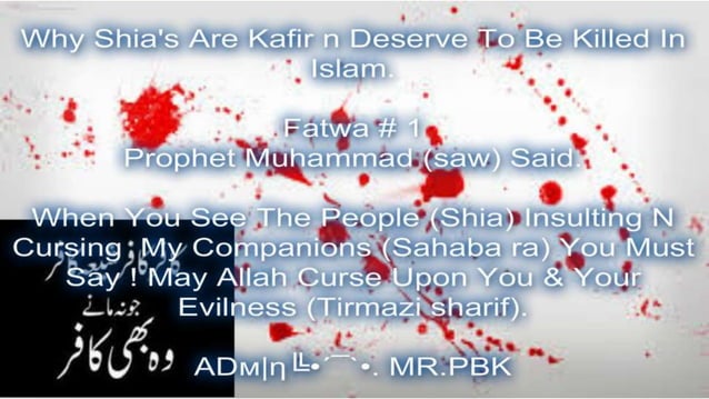Shia are kafir by shia infallible imams fatwa part 1 | PPT