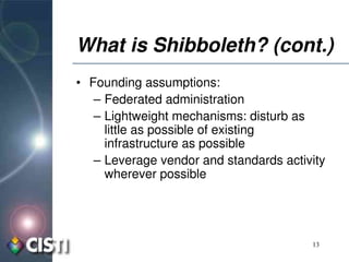 Shibboleth: Open Source Distributed Authentication and Authorization | PDF