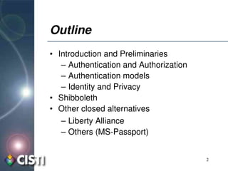 Shibboleth: Open Source Distributed Authentication and Authorization | PDF
