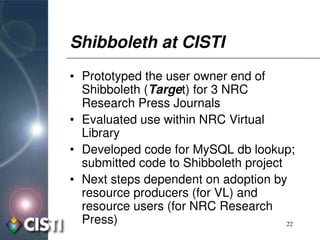Shibboleth: Open Source Distributed Authentication and Authorization | PDF
