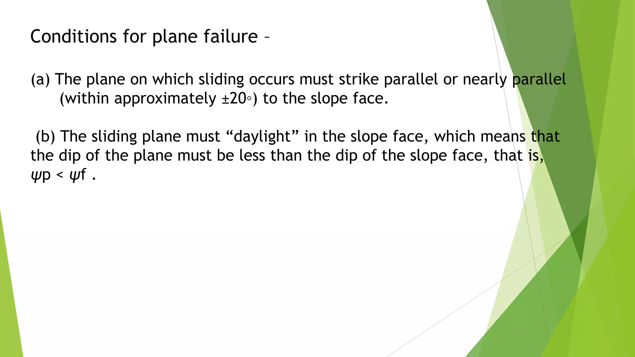 SLOPE STABILITY AND FAILURE | PPTX | Climbing | Extreme Sports