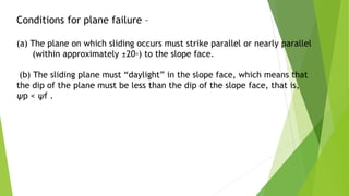 SLOPE STABILITY AND FAILURE | PPTX
