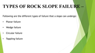 SLOPE STABILITY AND FAILURE | PPTX