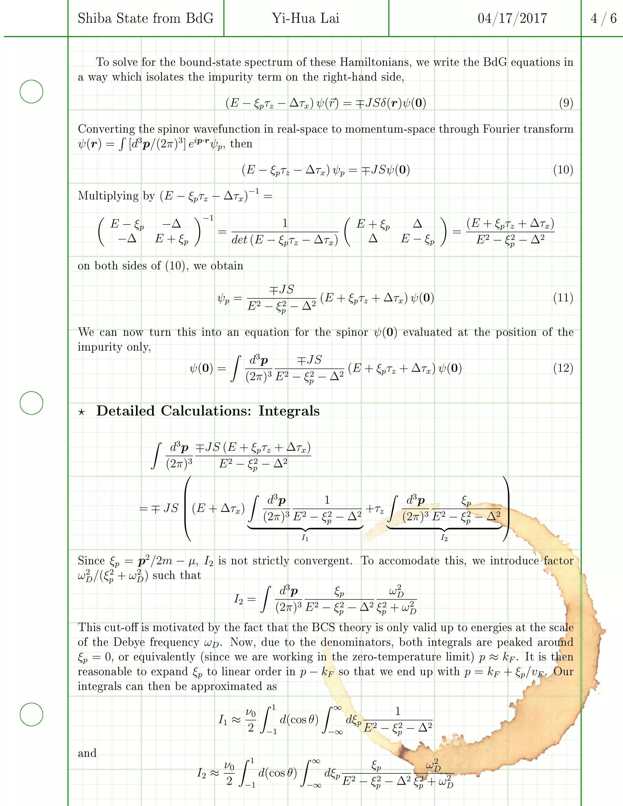 Shiba states from BdG | PDF