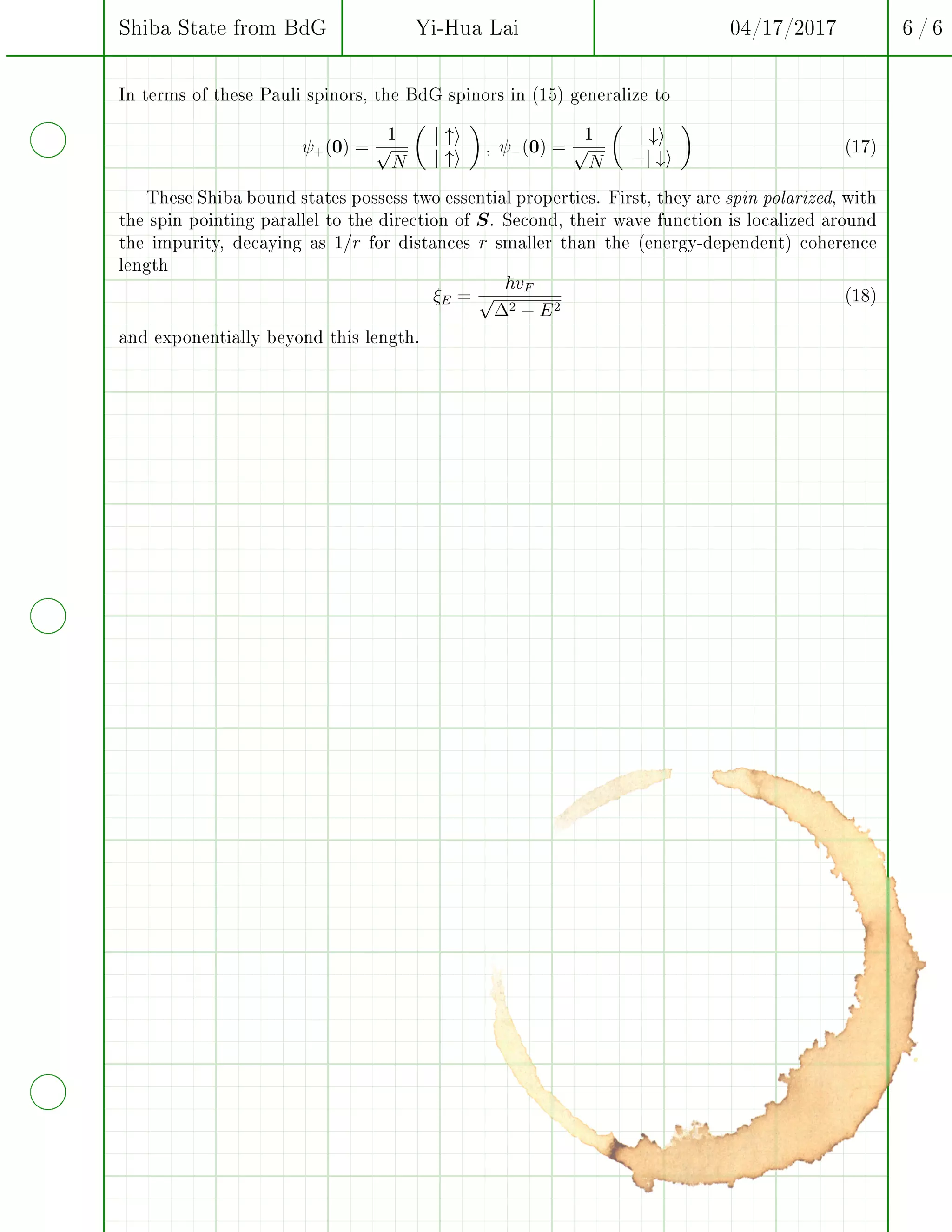 Shiba states from BdG | PDF