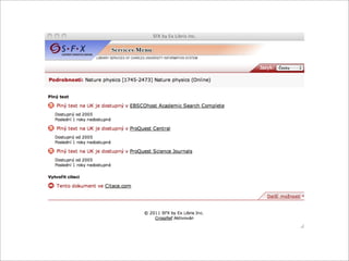 Shibolethové SSO v Alephu | PPT