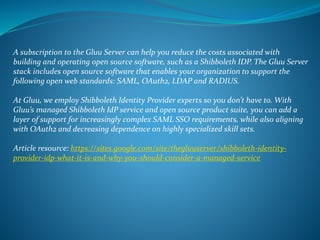 Shibboleth identity provider (idp) what it is, and why you should ...