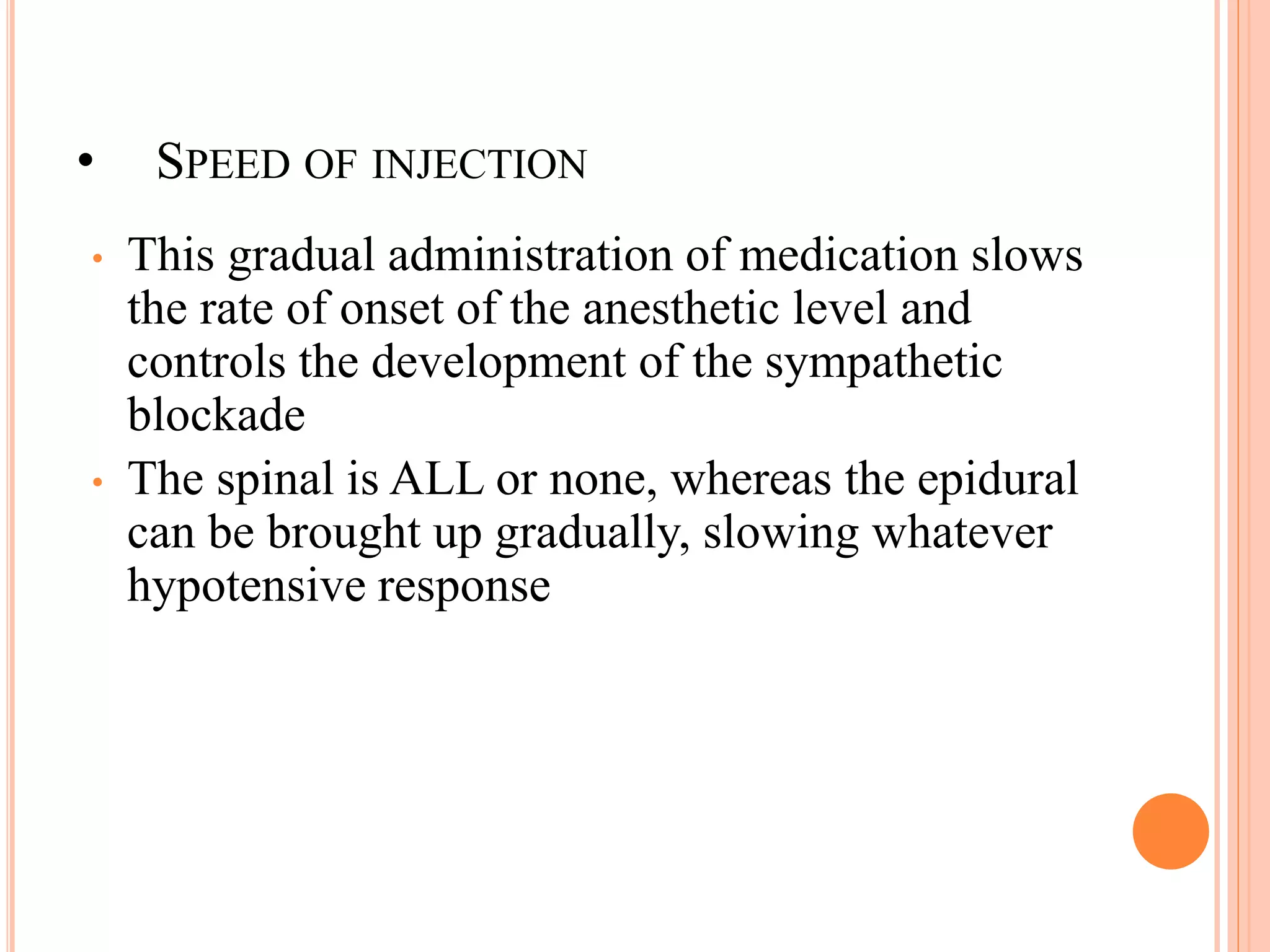 epidural anesthesia | PPTX