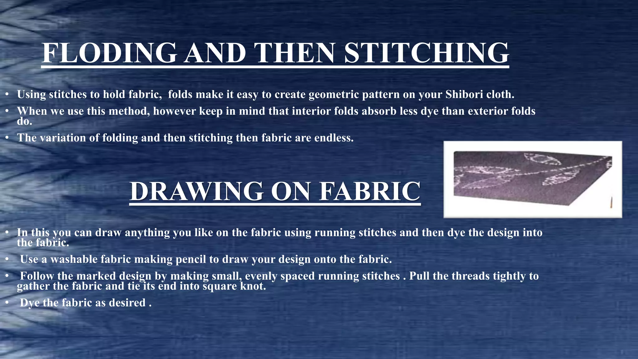 Shibori: Introduction and techniques | PPTX