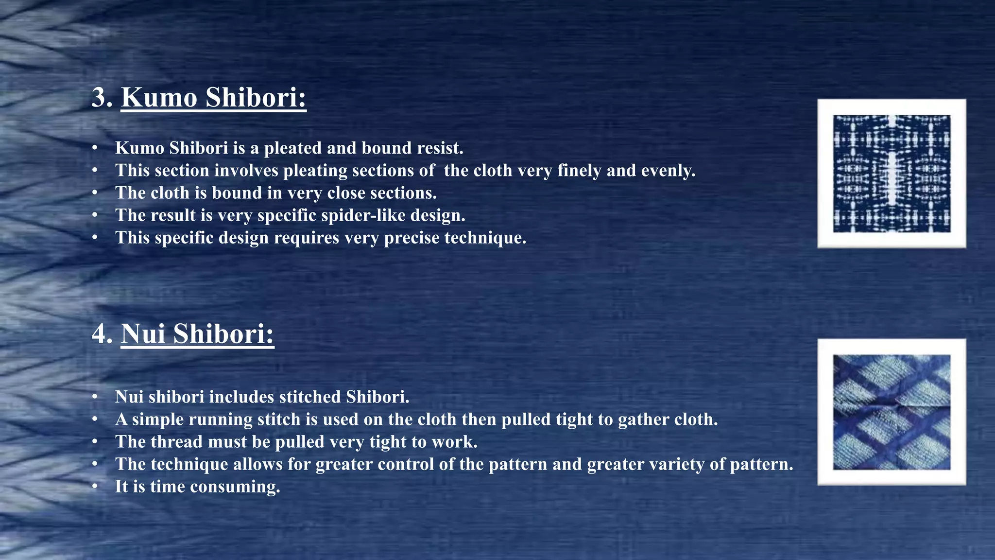 Shibori: Introduction and techniques | PPTX