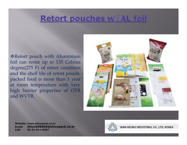 Military retort pouches | PPT