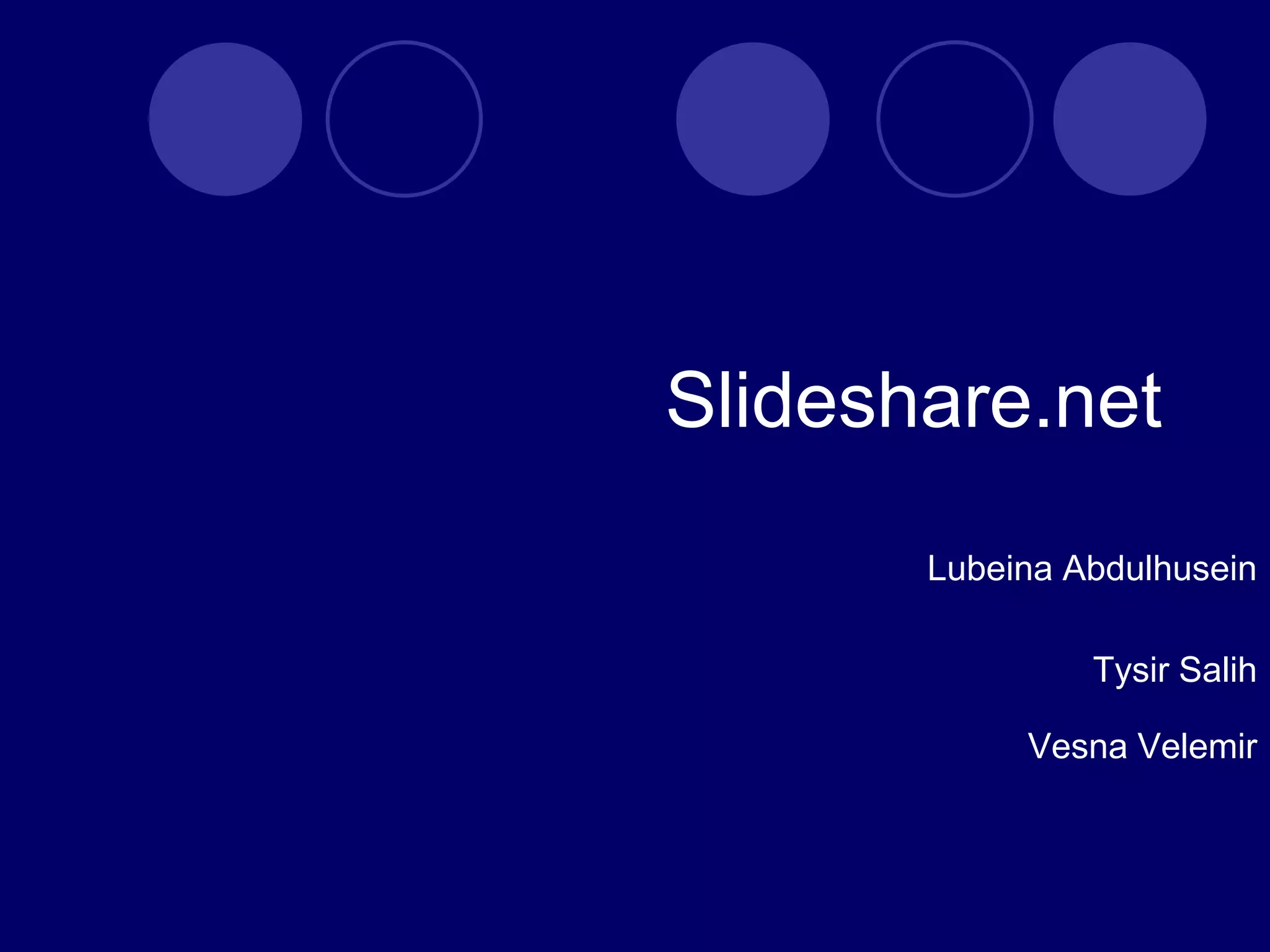 Slideshare.Net Presentation | PPT
