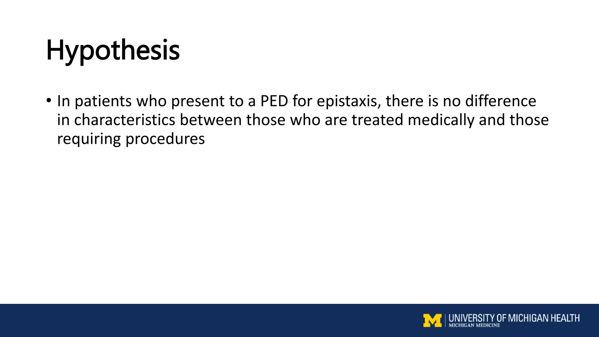 Acute Management of Pediatric Epistaxis in the Emergency Department | PPTX