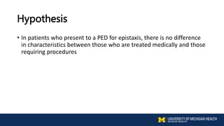 Acute Management of Pediatric Epistaxis in the Emergency Department | PPTX