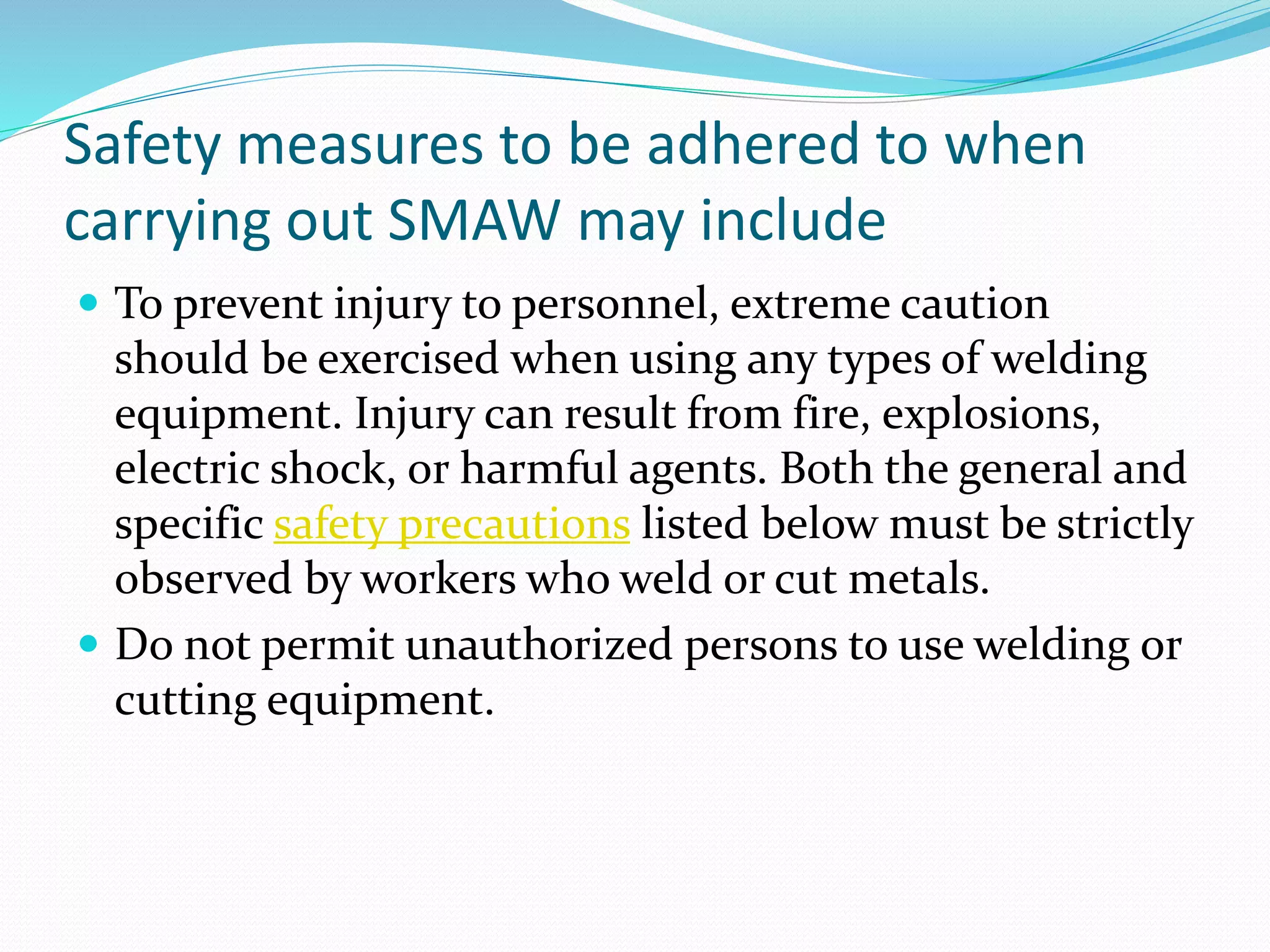 Shielded Metal Arc Welding | PPTX