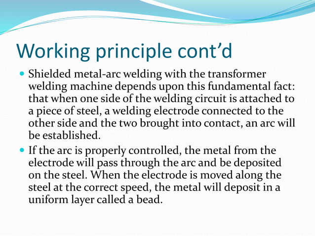 Shielded Metal Arc Welding | PPTX | Chemistry | Science