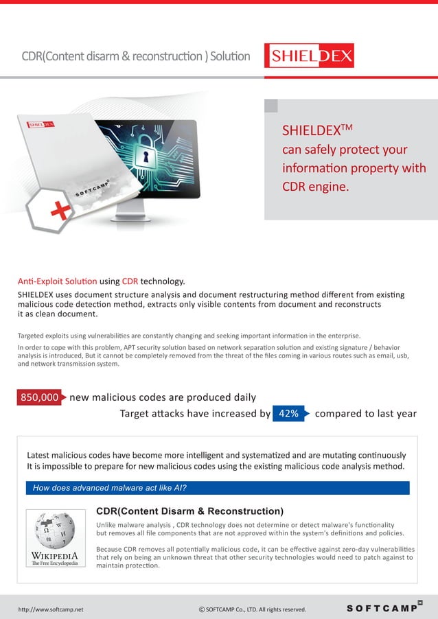SOFTCAMP CDR Solution_SHIELDEX | PDF
