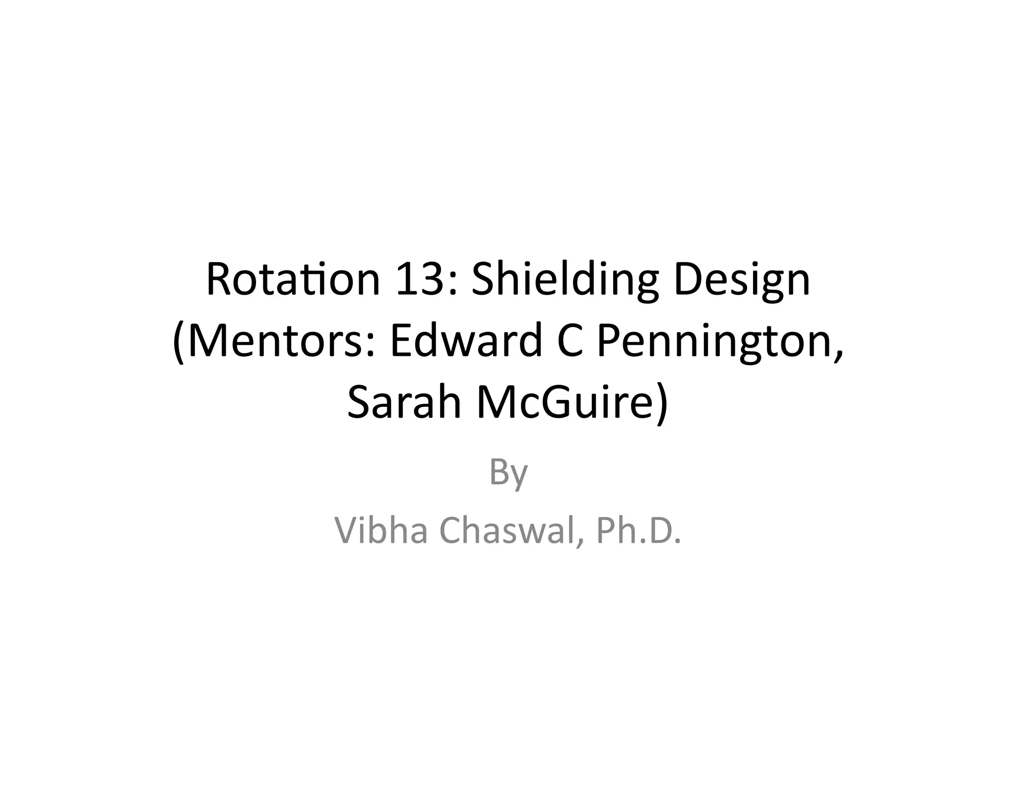 Shielding Design | PDF