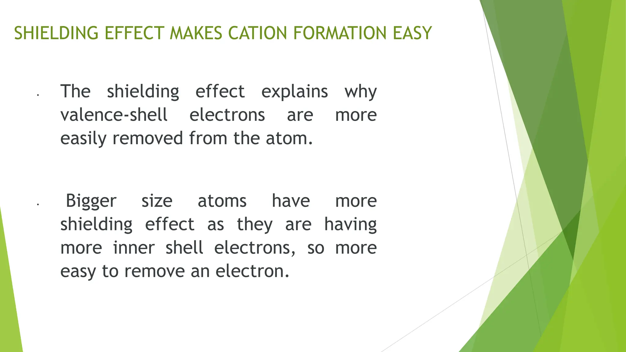 Shielding Effect periotic table and preodicity of property | PPTX
