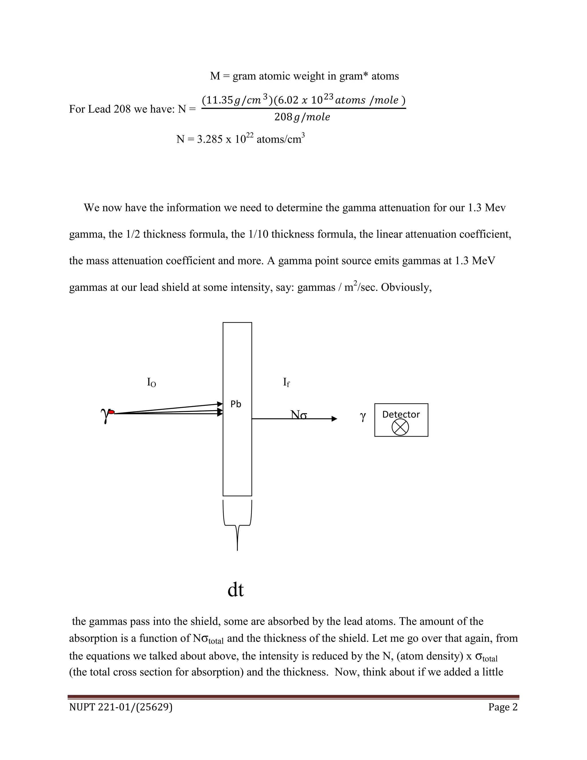 Shielding Equation Derivations For X And Gamma Rays | PDF