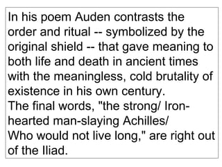 Shield of Achilles | PPT