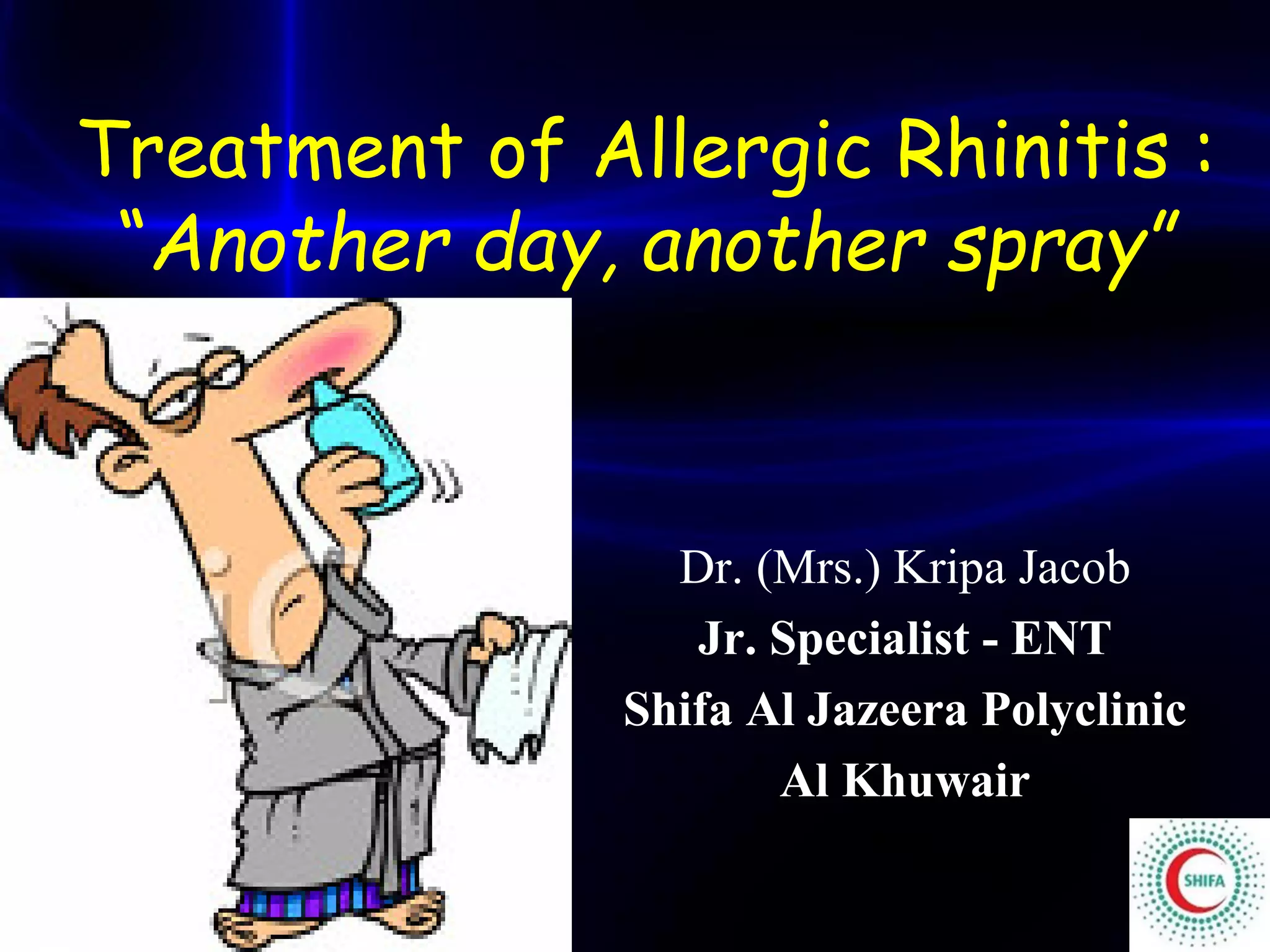 Allergic rhinitis 2018 | PPT