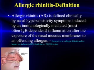 Allergic rhinitis 2018 | PPT