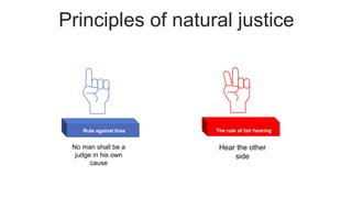 Principles Of Natural Justice In The Light Of Administrative Law | PPTX
