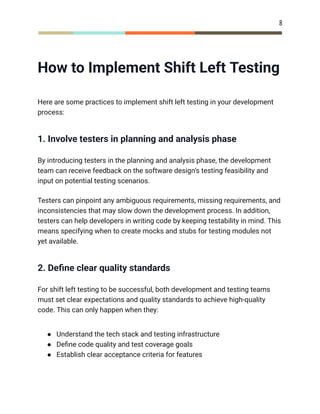 Shift-Left Testing and Its Role in Accelerating QA Cycles | PDF