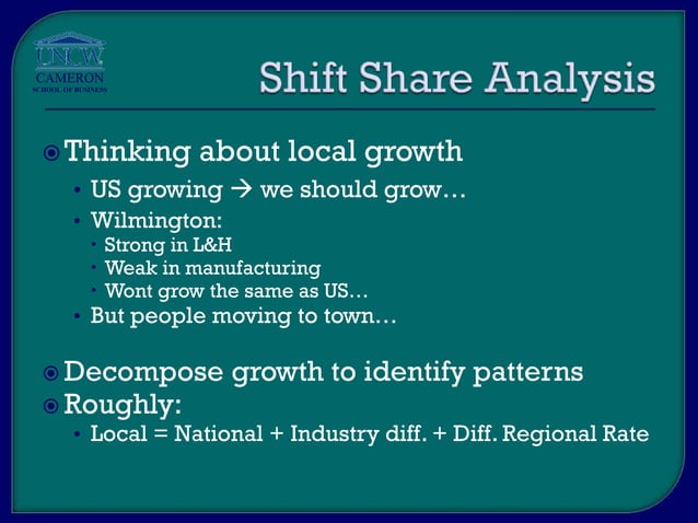 Shift and share slides | PDF