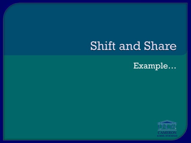 Shift and share slides | PDF