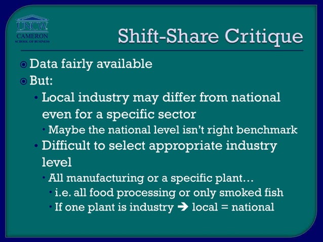Shift and share slides | PDF