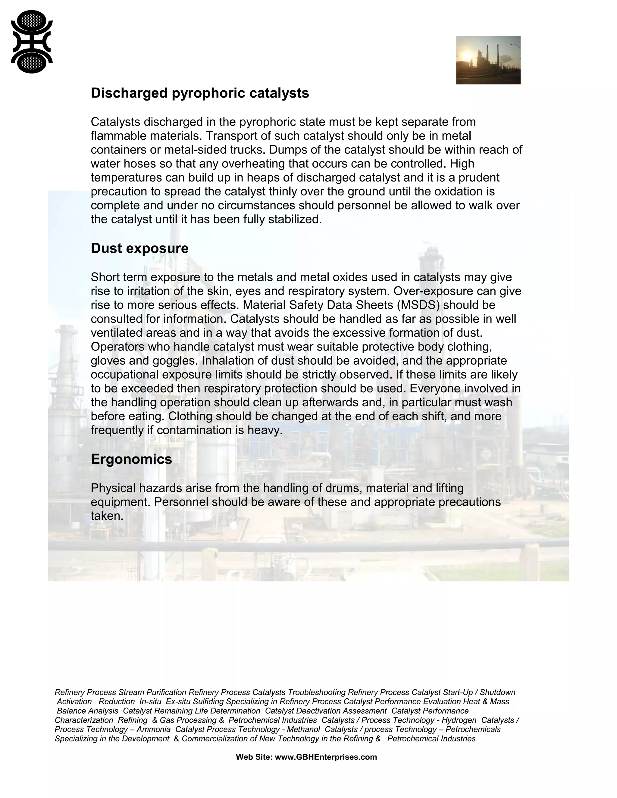 Shift Conversion Catalysts - Operating Manual | PDF