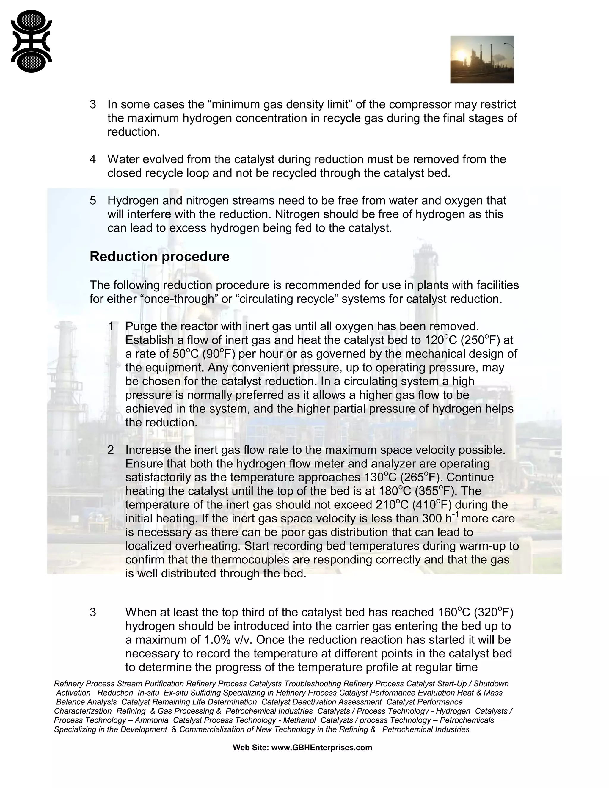 Shift Conversion Catalysts - Operating Manual | PDF