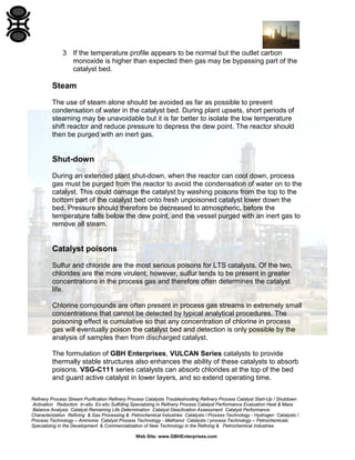 Shift Conversion Catalysts - Operating Manual | PDF