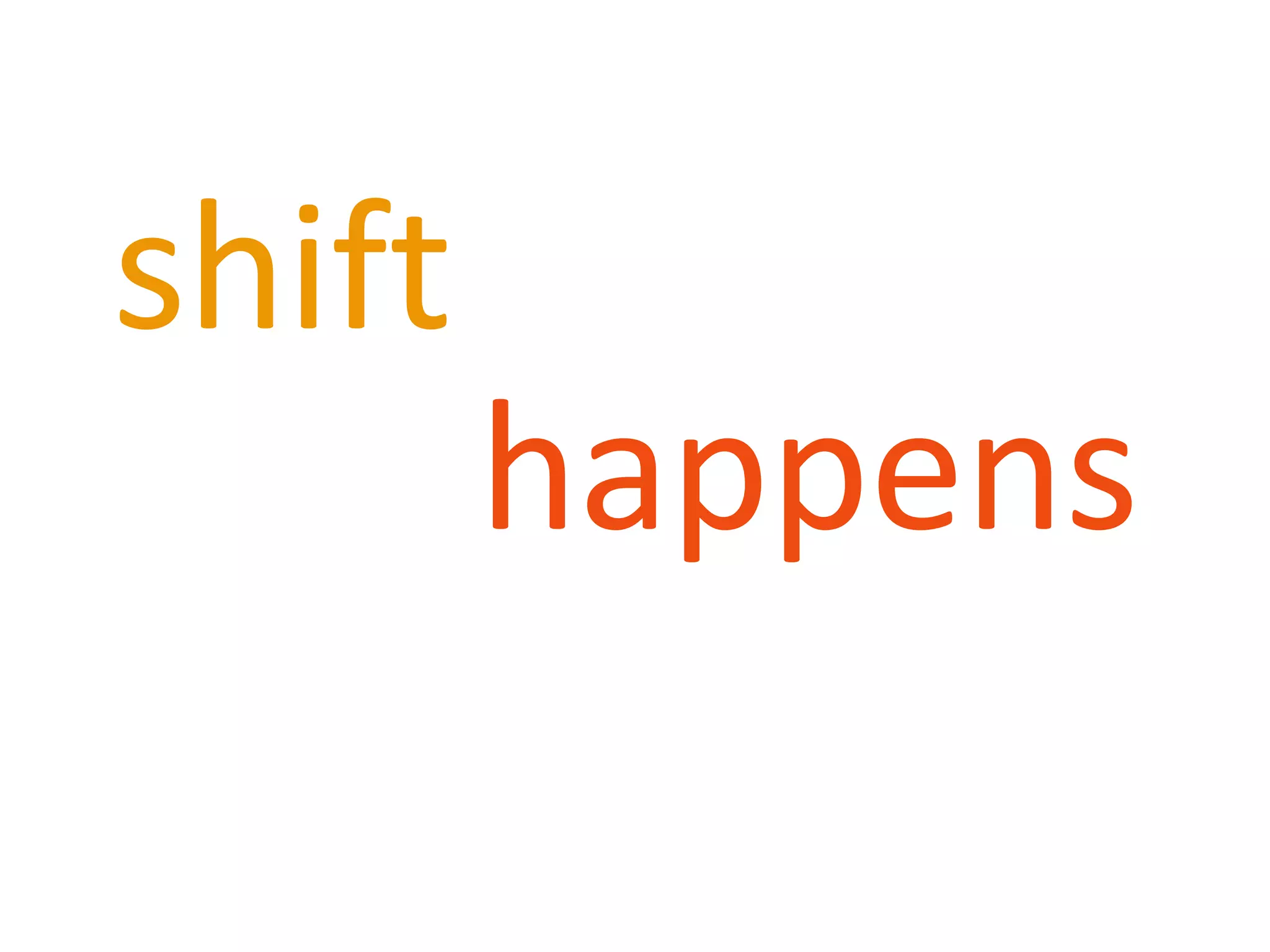 Shift happens | PPTX