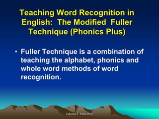 Shifting-to-Reading-in-English-the-Fuller-Technique-7-4.ppt | Pets