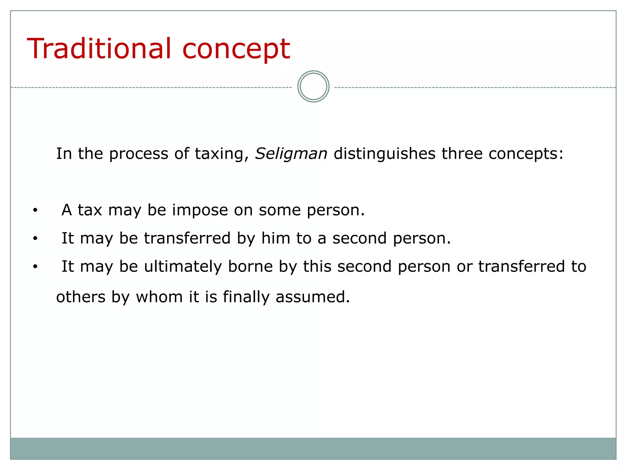 Shifting and incidence of taxes | PPTX