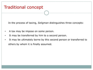 Shifting and incidence of taxes | PPTX